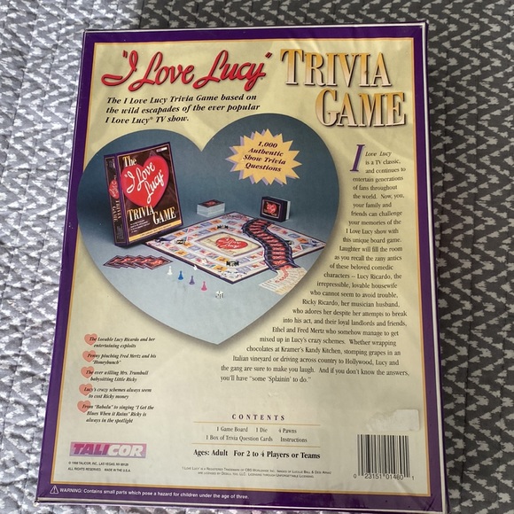 I Love Lucy | Games | Love Lucy Trivia Game Based On Escapes Of I Love ...